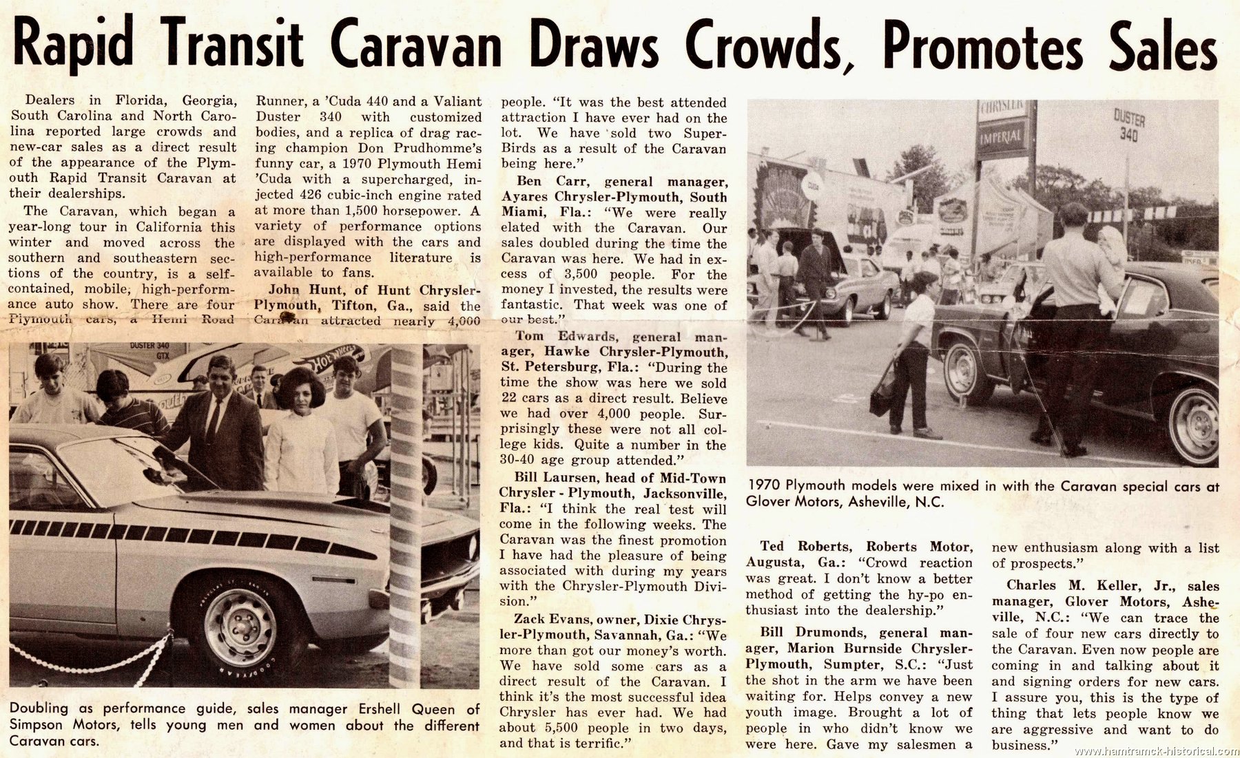 The 1970 Hamtramck Registry - 1970 Rapid Transit Caravan